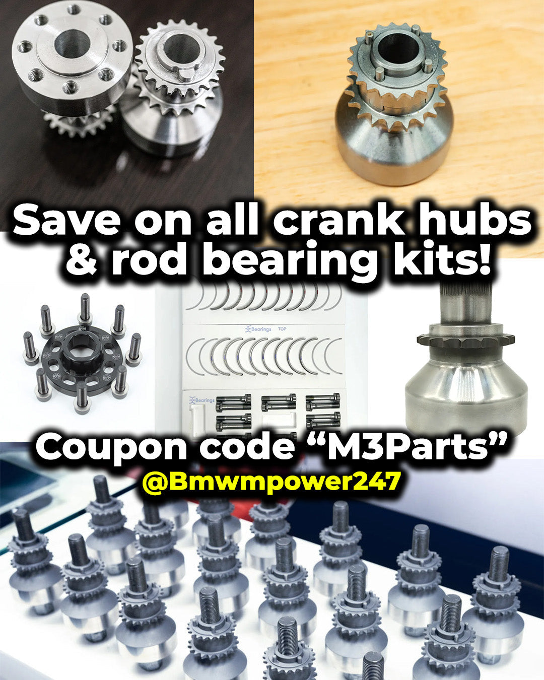 Crankhub and rod bearings price? Brands and kits? Lowest pricing here. – M3Parts